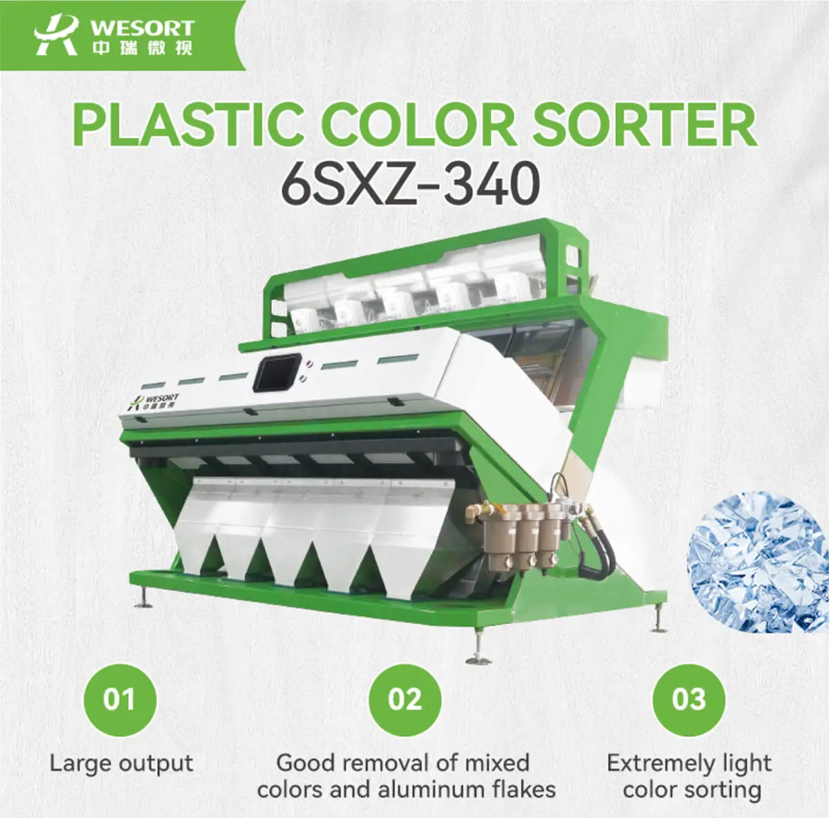 Plastic Different Color Sorting Machine-WESORT
