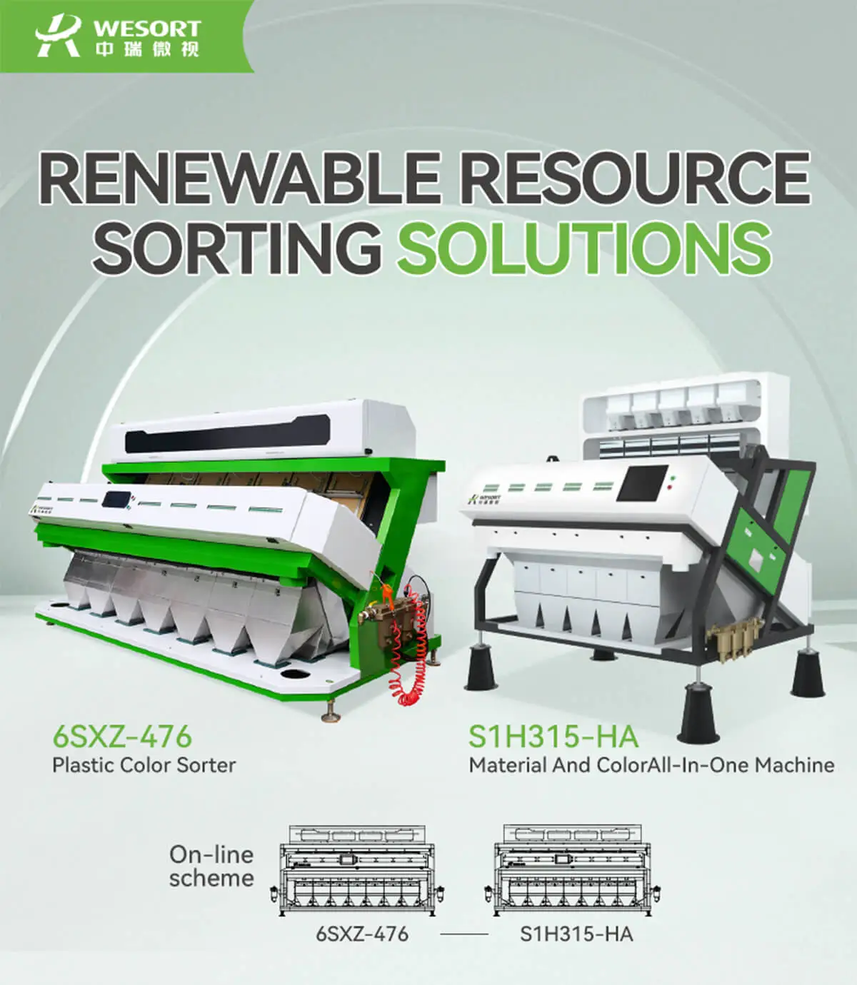 Plastic Different Color Sorting Machine-WESORT