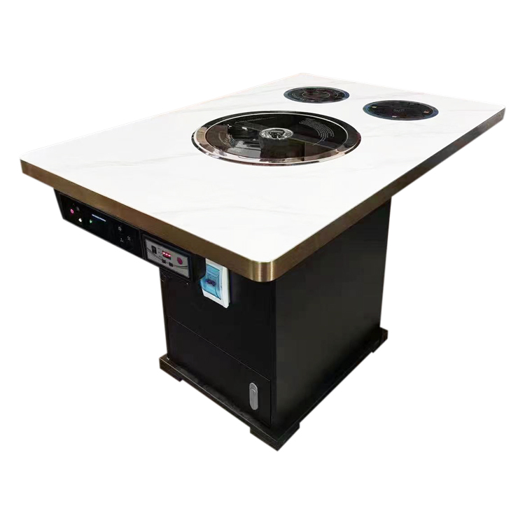 Yawei dining table, chairs, hot pot table, barbecue table, hot pot ...