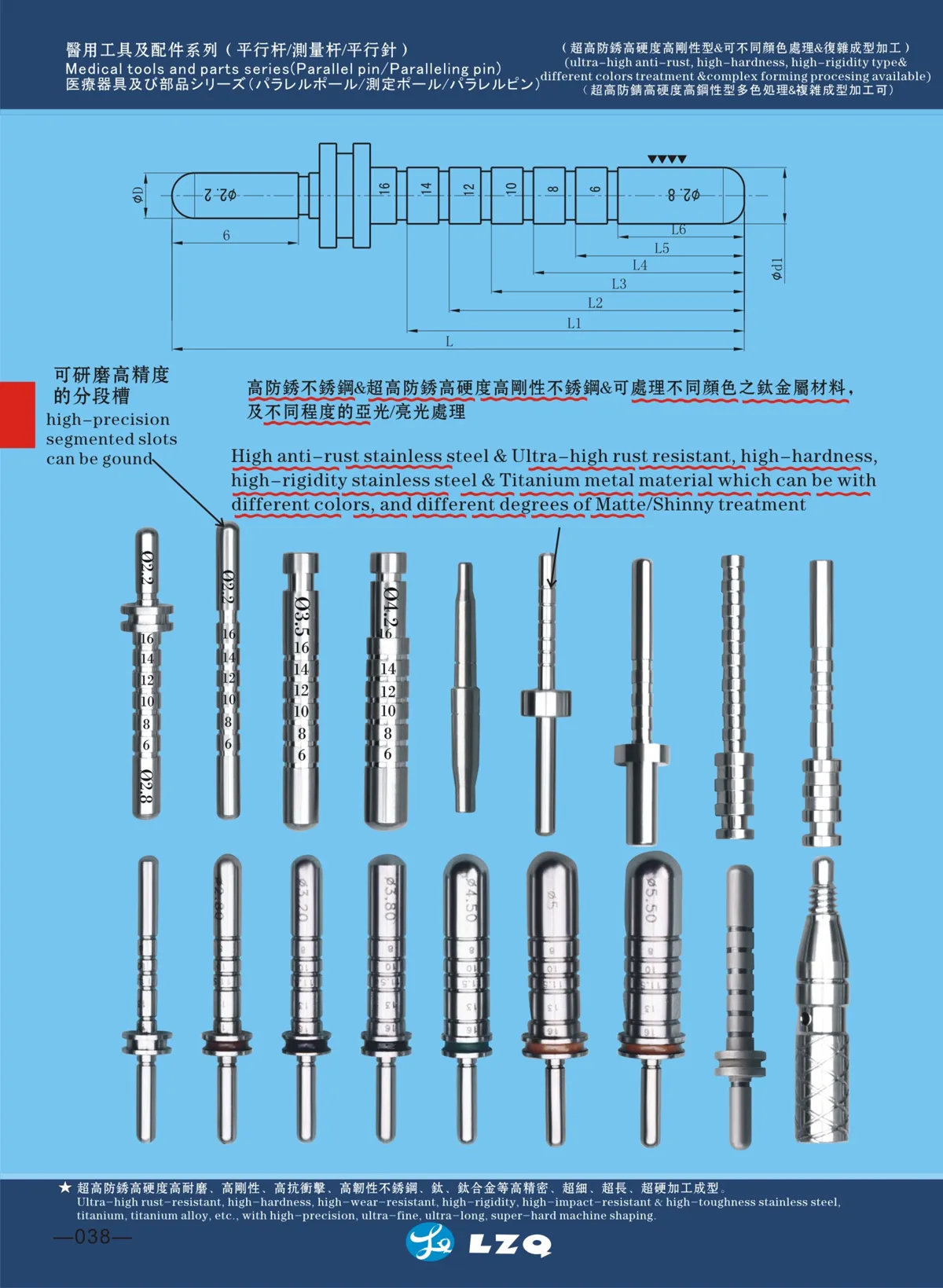 Parallel alignment gauge，Parallel pin