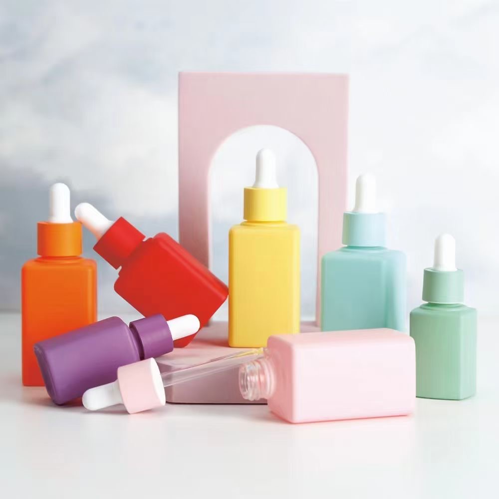30ML,50ML,Macaron color cosmetics dropper bottle Essence oil glass ...
