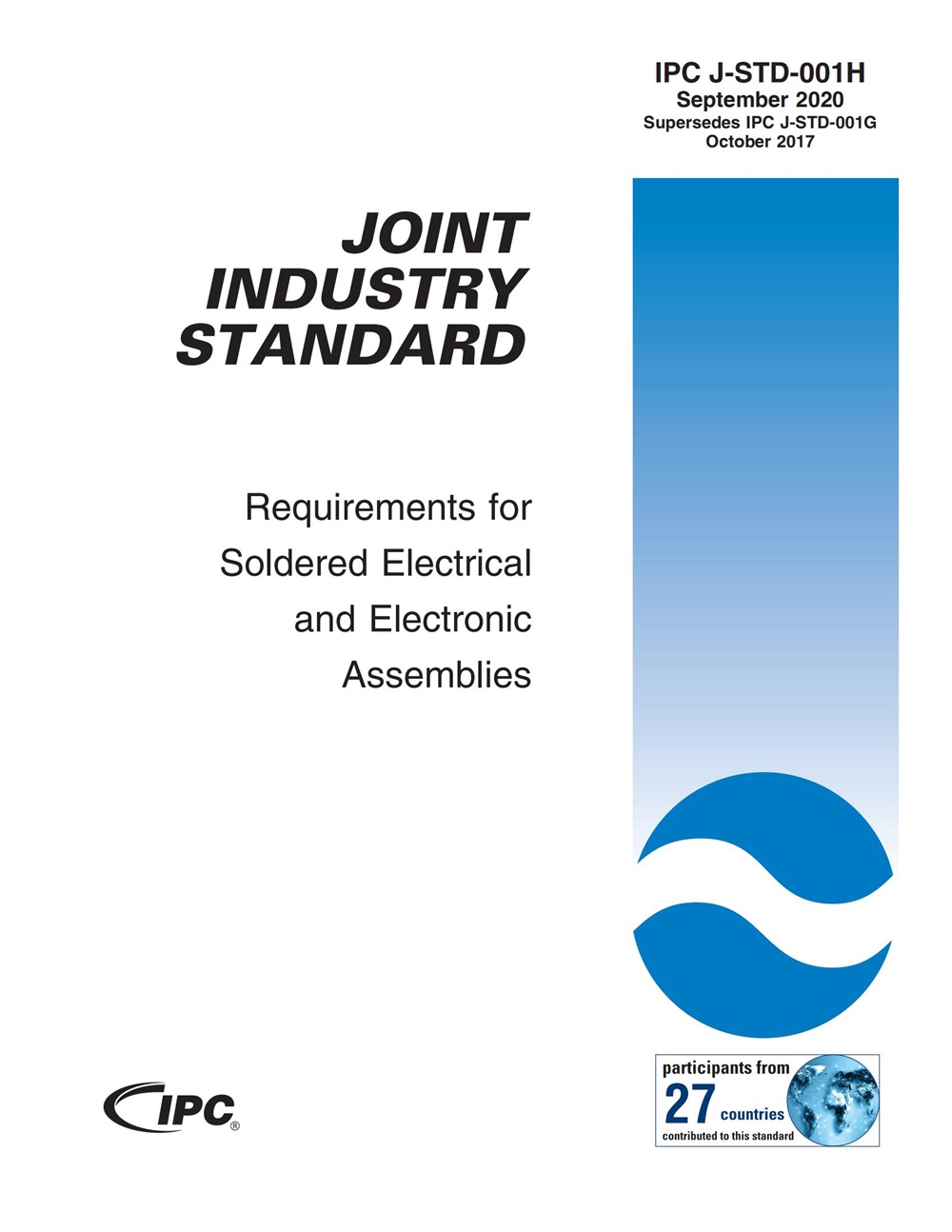 IPC-J-STD-001 - 改訂 H - 標準のみ: はんだ付けされた電気および電子アセンブリの要件-{ブランド}