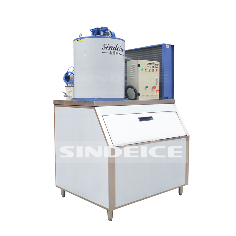 SINDEICE Upgraded Design Flake Ice Machine 1 Ton Commercial Ice Maker ...