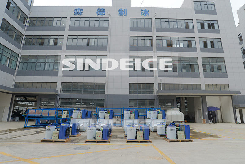16 units of 1.5ton flake ice machine (with ice bin) in a 40HQ container ...