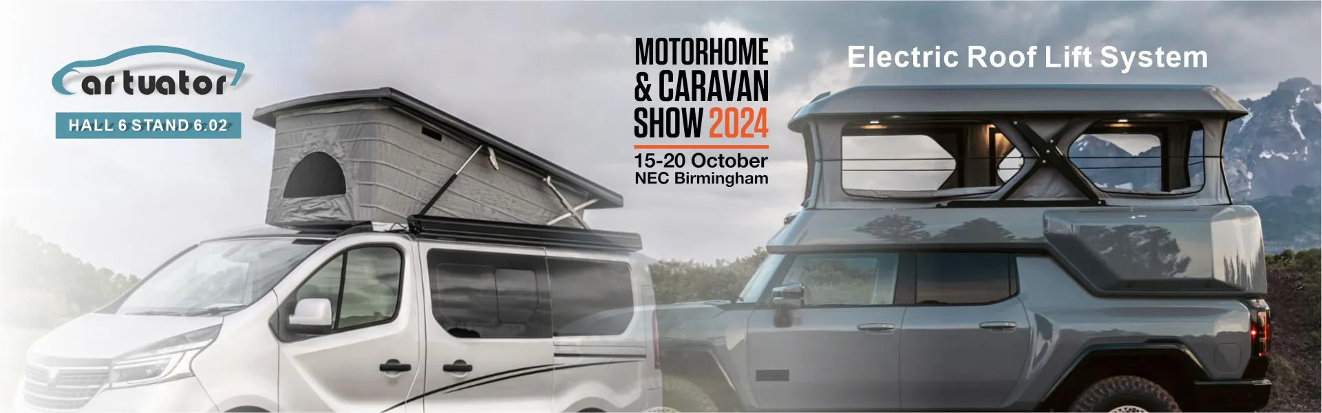 Cartuator Innovative Electric Roof Lift Systems at Birmingham Motorhome ...