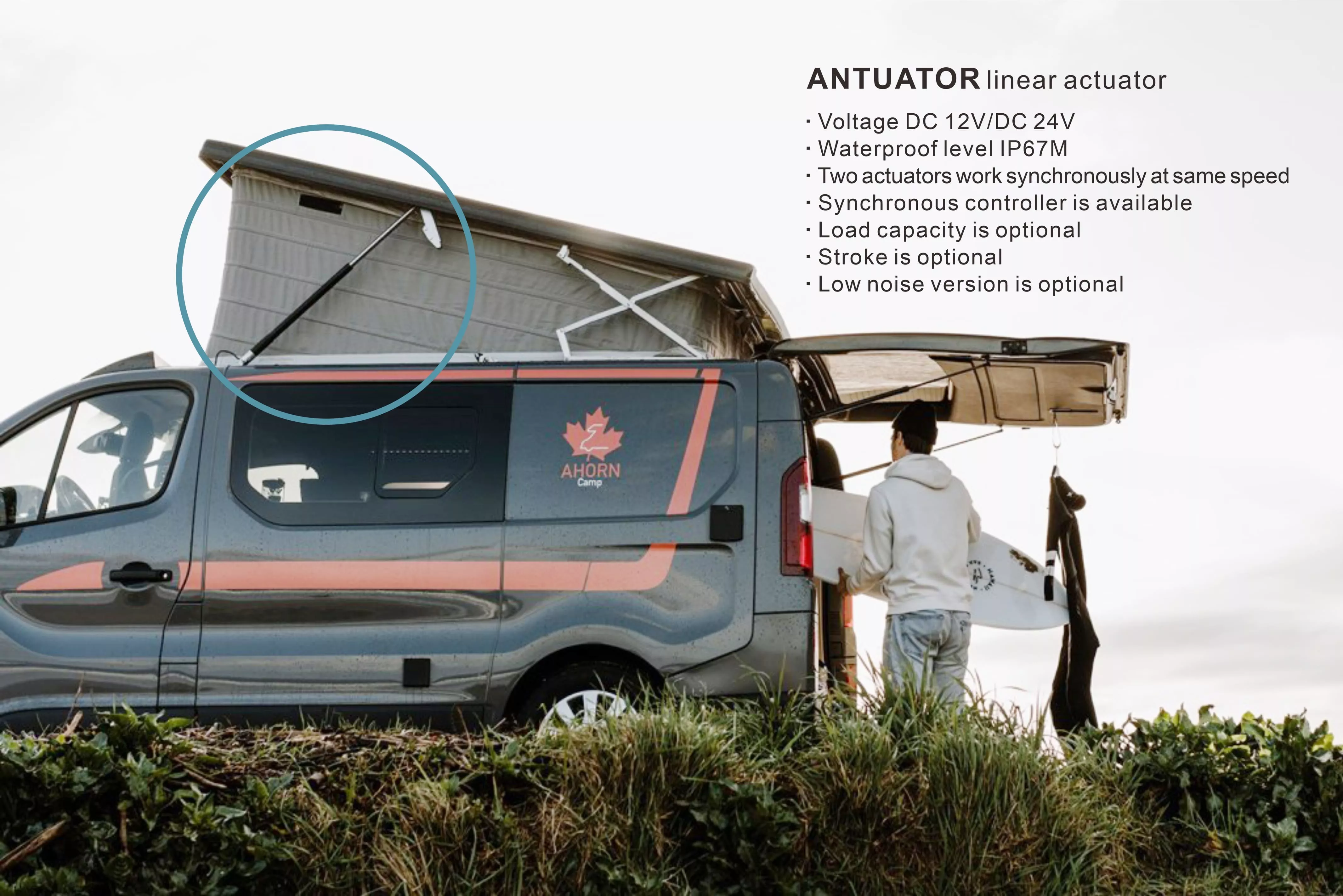 Electric Linear Actuators for Pop Top Roof Tents