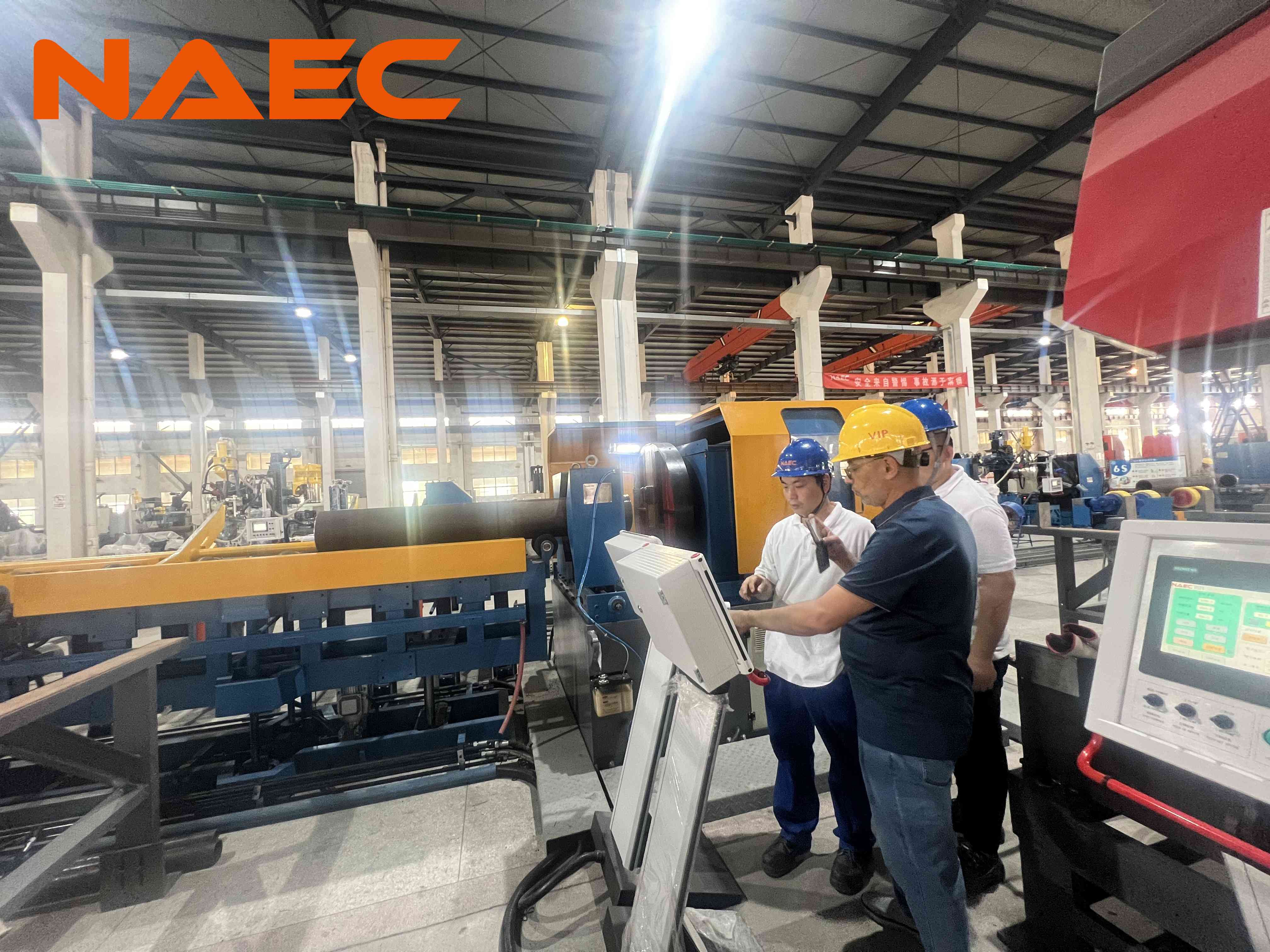 Customer Visiting | NAEC Pipe Spool Fabrication System