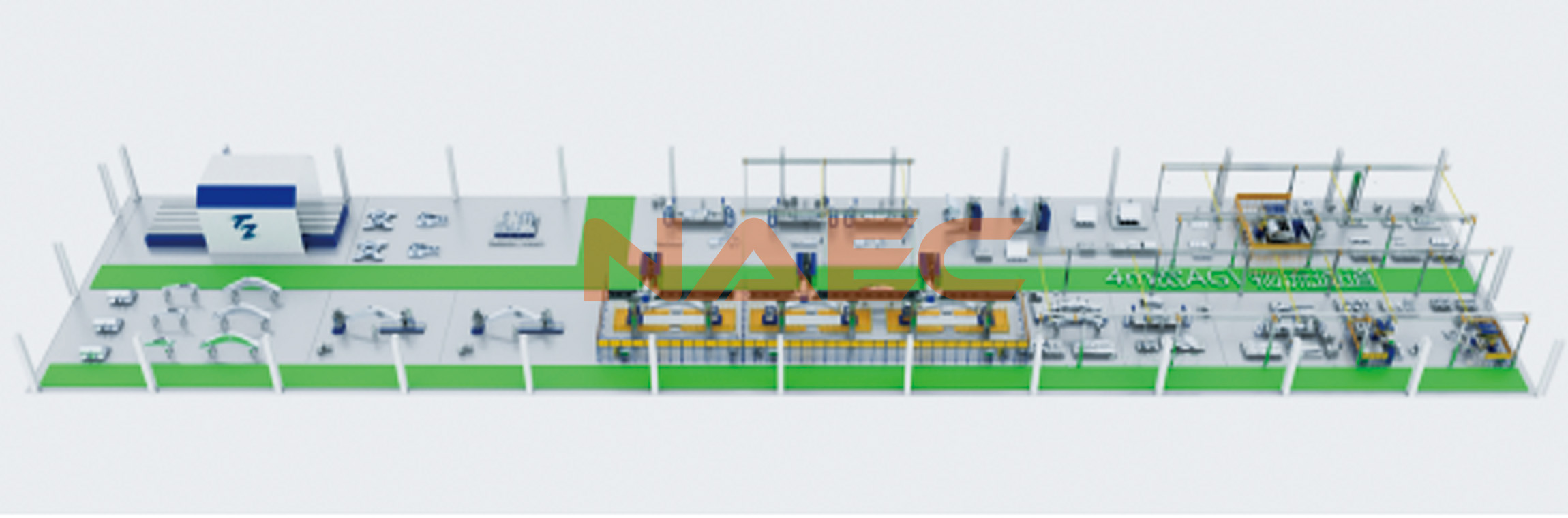 NAEC Excavator Flexible Digital Intelligent Production Line--