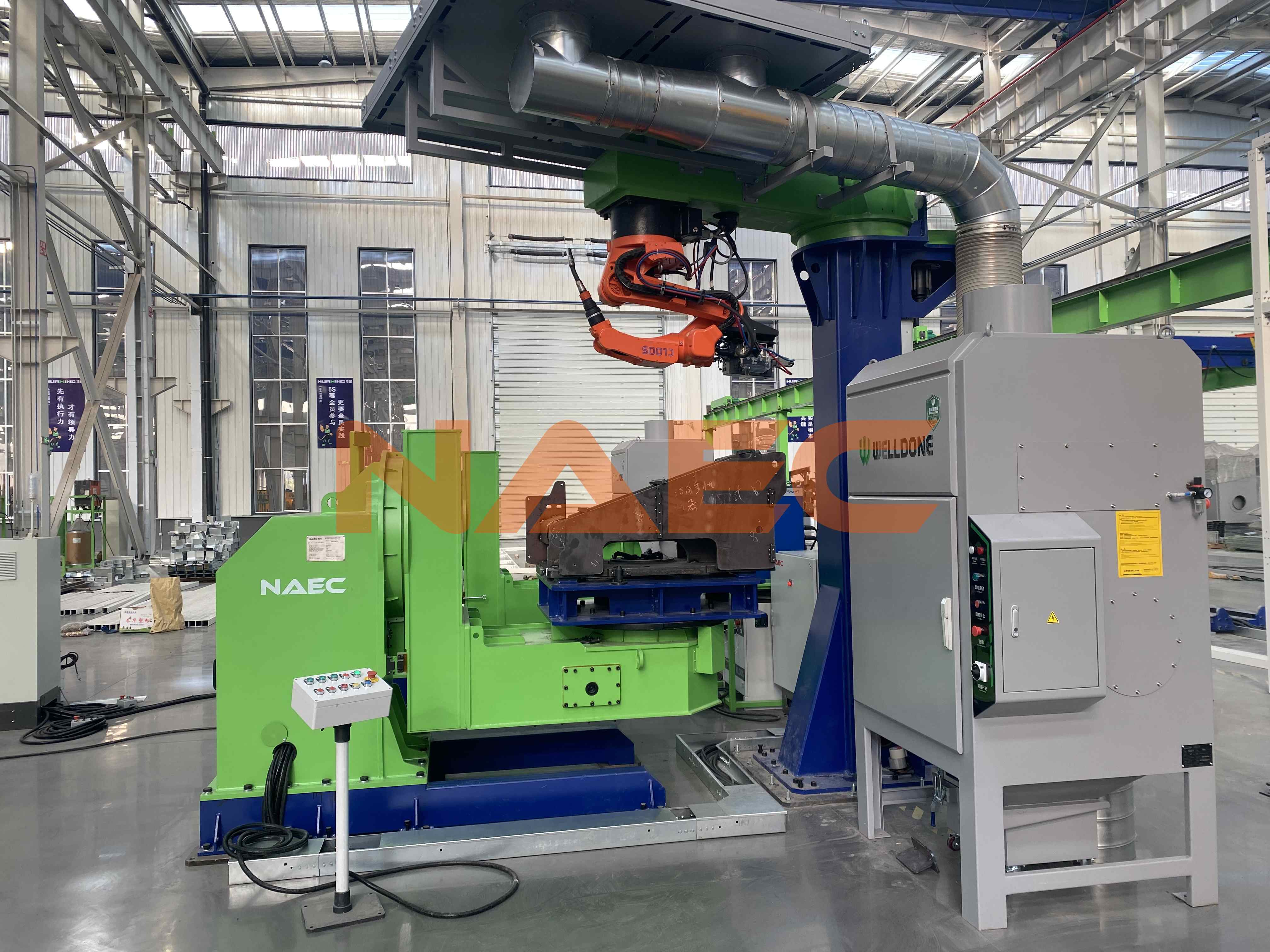 NAEC Chassis Robotic Welding Station for Boom Turn Table