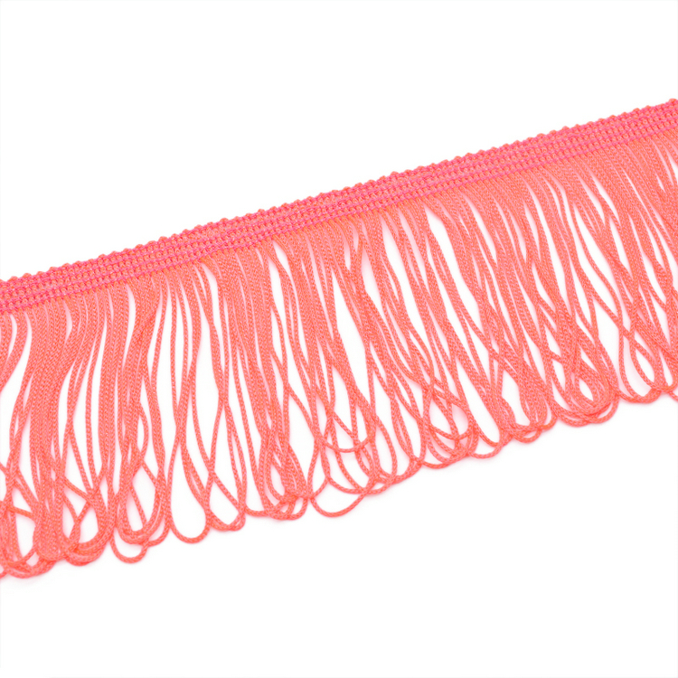 "8cm Long Red Looped Garment Fringe Trims - High-Quality Fringe Trims ...