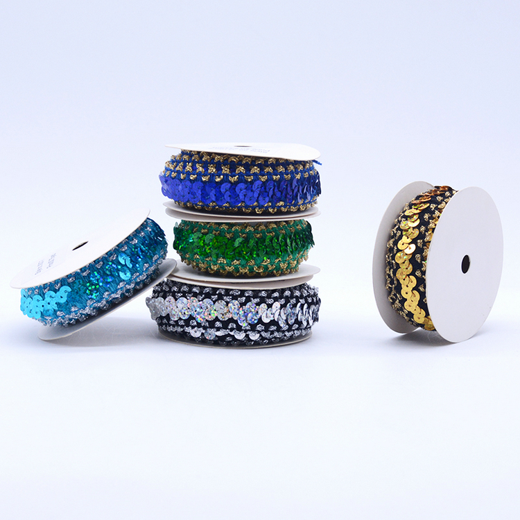 Shining Sequin Trim Lace for Decor Garment Dress | Sequin Trims for ...