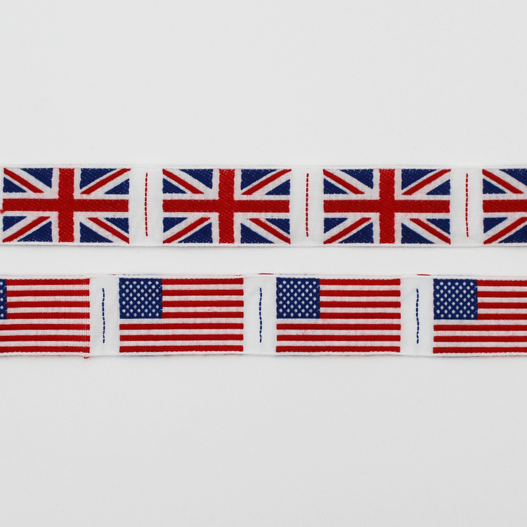 Custom National Flag Ribbon Tapes for Garment Accessories, Bags, Shoes ...