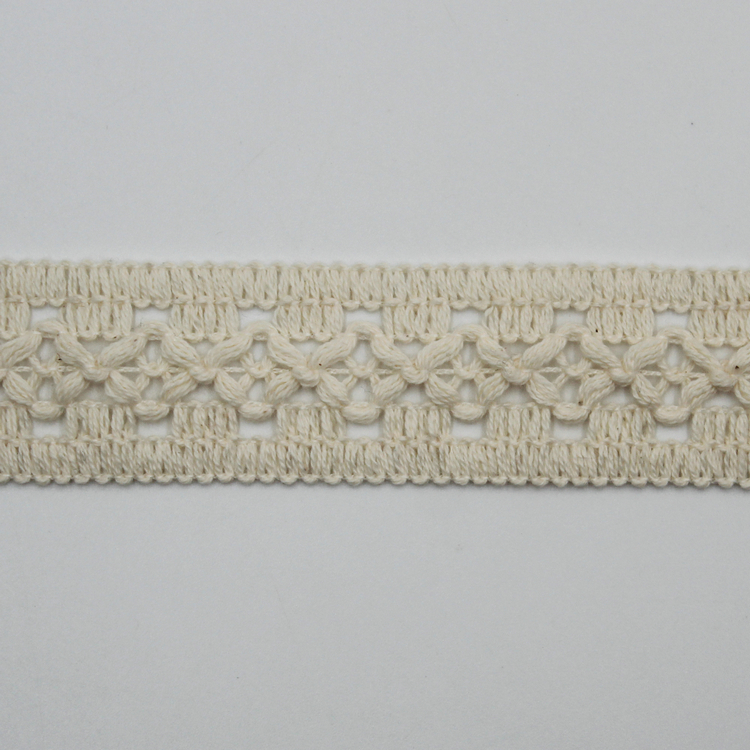 Wholesale 3cm 4cm Cotton Metallic Linen Braid Crochet Trim for Garment ...