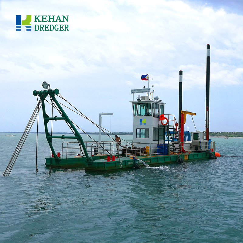Draga de succión con cortador de pontón de dragado KEHAN-CSD300 - Draga ...
