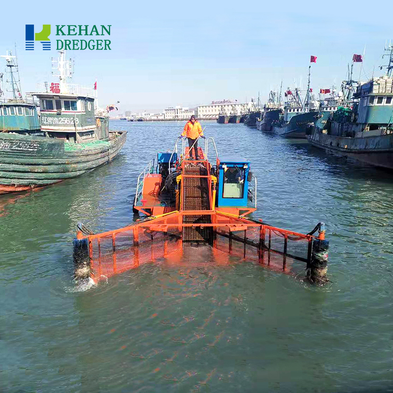 Floating trash skimmer boat - Floating trash skimmer boat - Floating ...