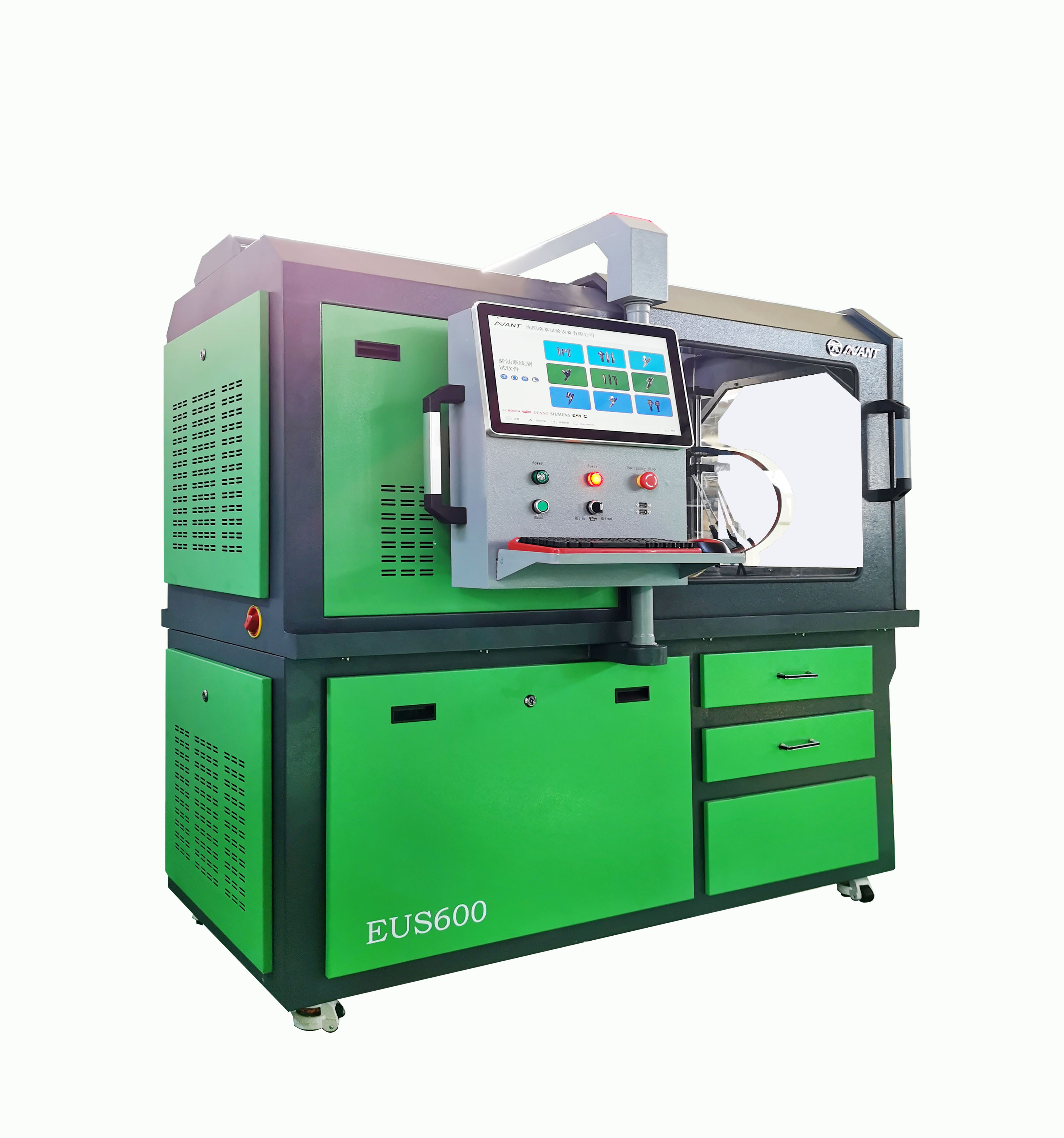 How does the EFI high pressure common rail test bench test the common ...