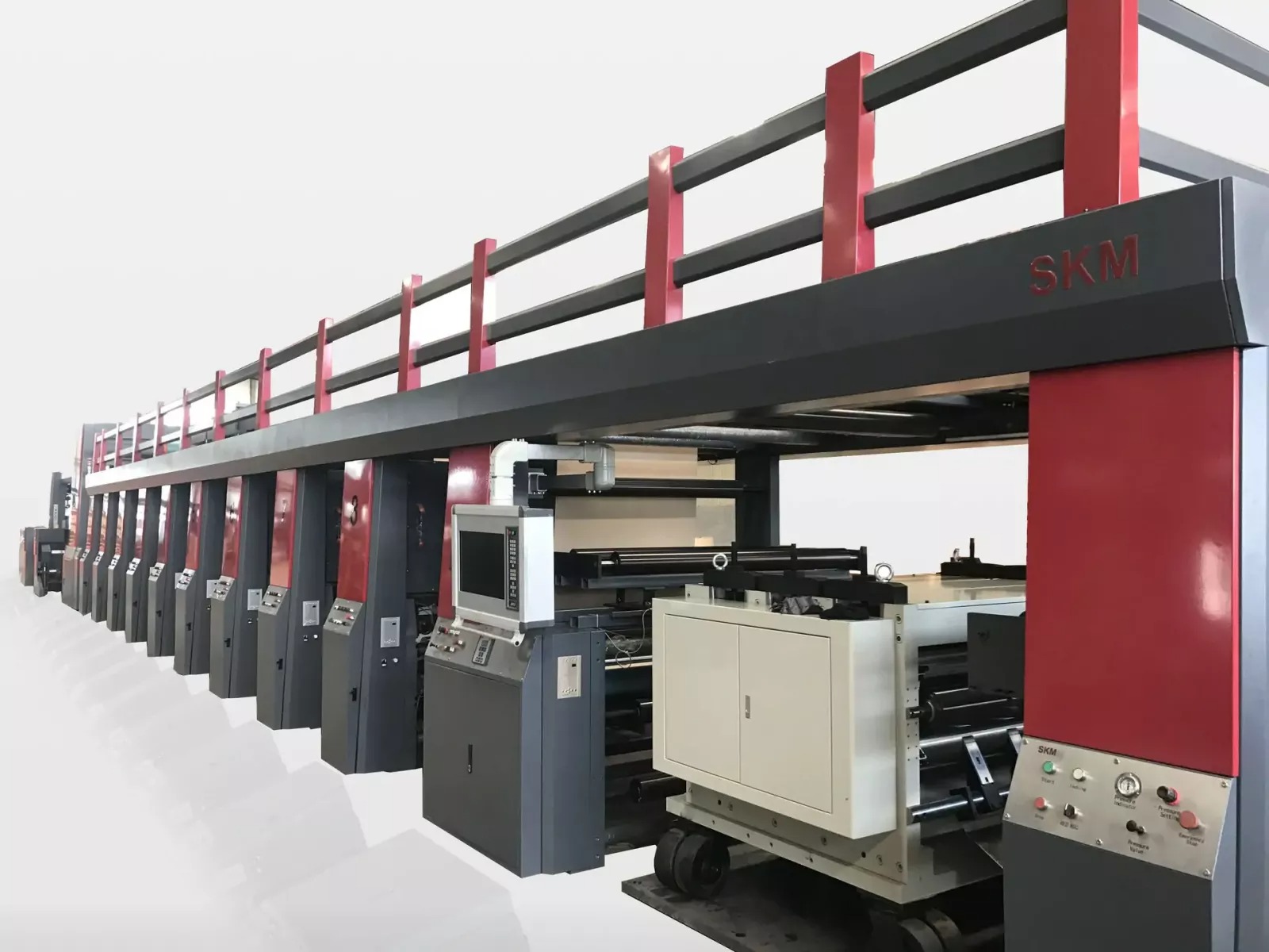 Flexo Printing Machine And Inline Creasing And Punching System Printing