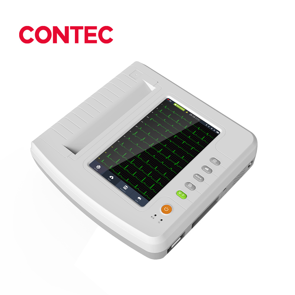 CONTEC ECG1218G Portable 18 Lead ECG Machine: Hospital EKG Monitor