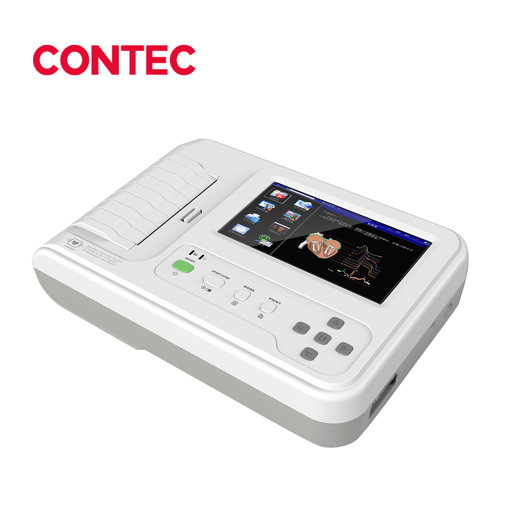 CONTEC ECG600G Portable 6-Channel Electrocardiograph ECG Machine