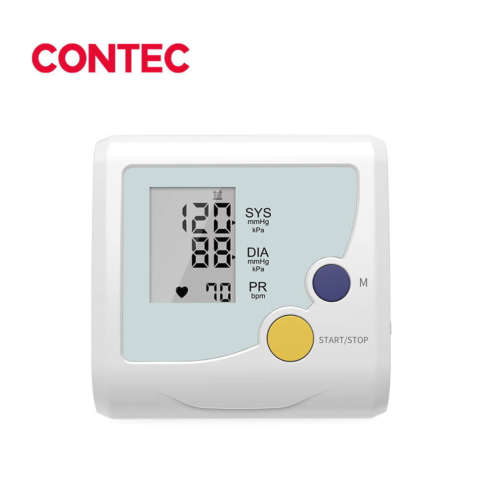 Color LCD CONTEC08D Upper Arm Digital Blood Pressure Monitor ...