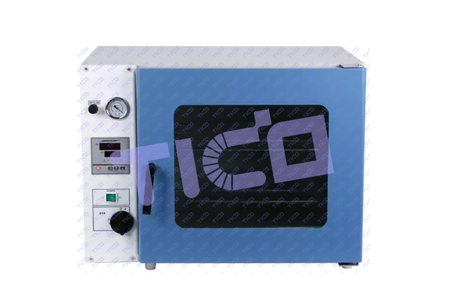Compact laboratory vacuum drying oven with digital display temperature