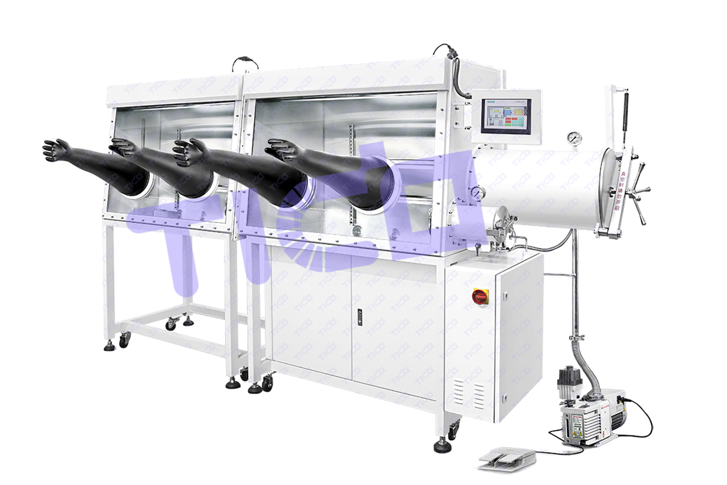 IOT Two-part Double Work Stations Vacuum Glovebox