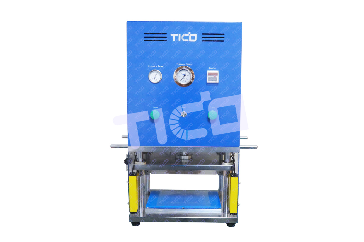 Semi-auto electrode die cutting machine for pouch cell preparation