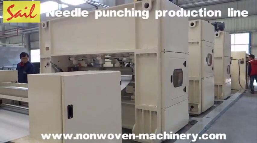 High speed needle punching production line - Sail Nonwoven Machinery