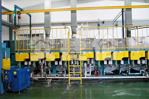 New product phosphating program: wet sandblasting phosphating line ...