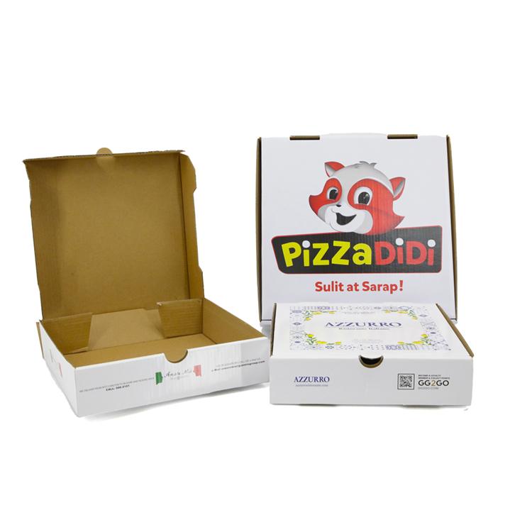 Custom Seal End Pizza Packaging Boxes-Forests