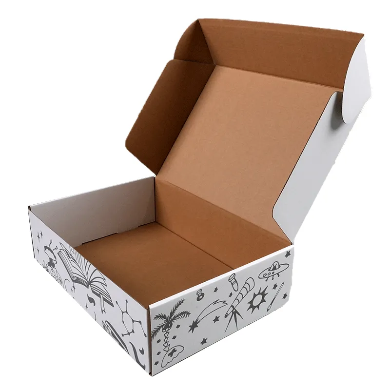 Cardboard Graffiti Clamshell Boxes Customized-Forests Packaging