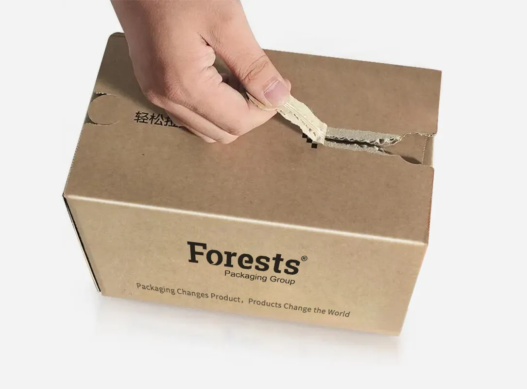 Custom Wholesale Zipper Tear Corrugated Box-Forests