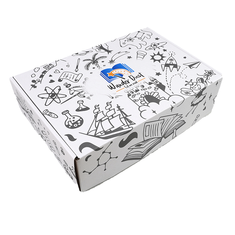 Cardboard Graffiti Clamshell Boxes Customized-Forests Packaging
