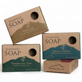 Custom Printing Kraft Cardboard Soap Packaging Box Logo-Forests
