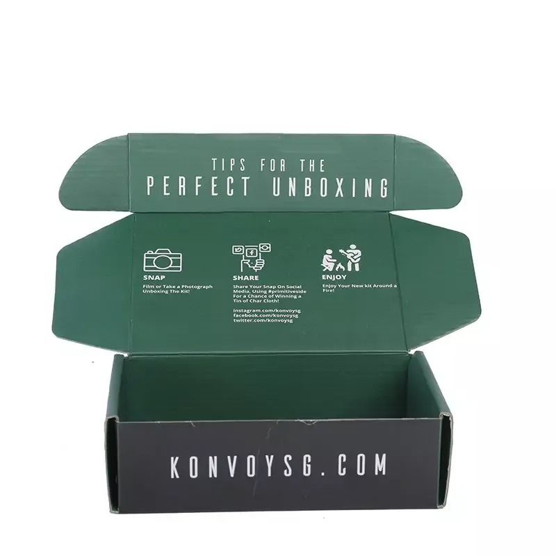 Custom Double-colors Mailer Cardboard Boxes-Forests