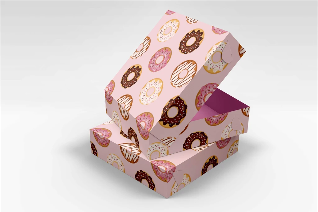 Customize Cardboard Donut Cake Packaging Box-Forests