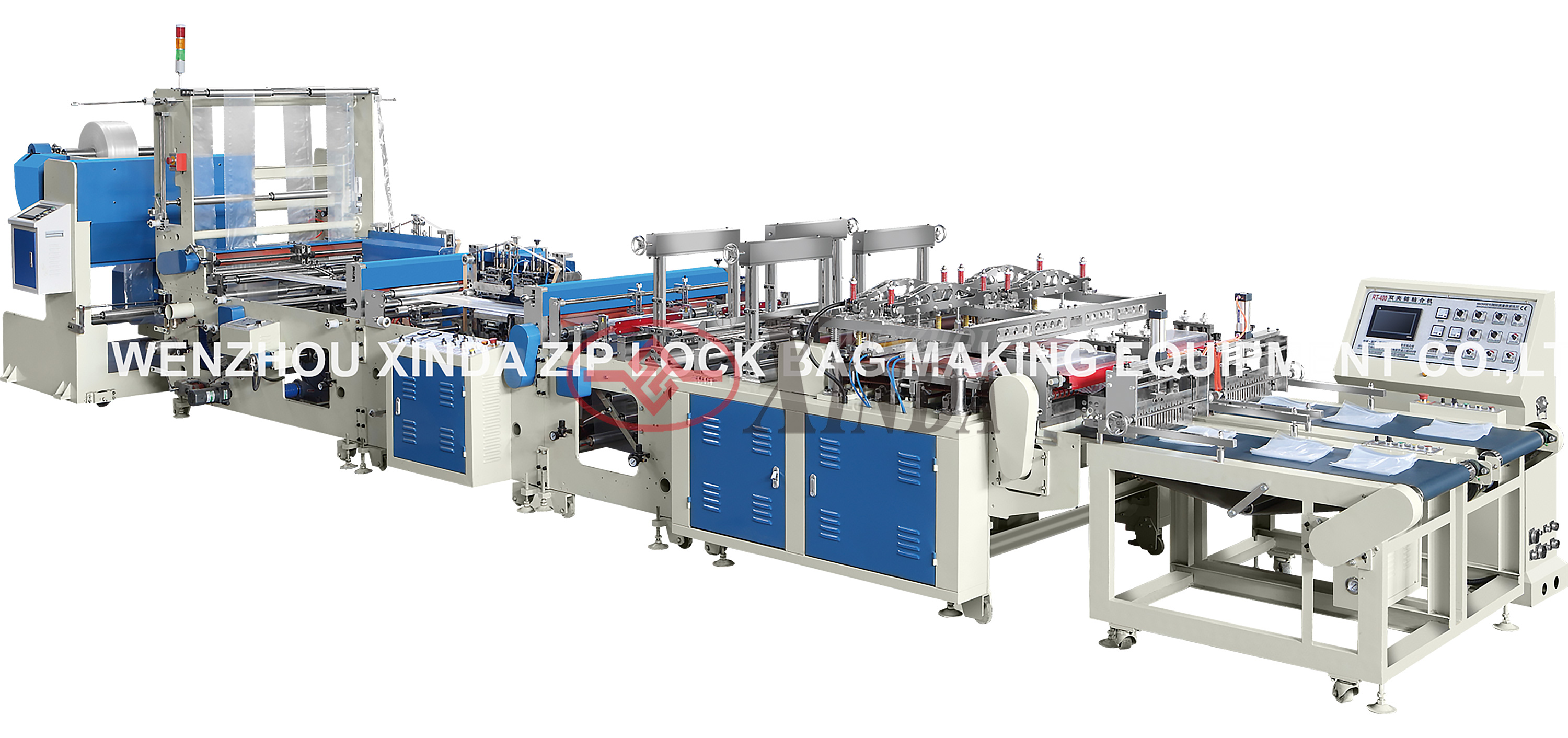 RT-400D BAG MAKING MACHINE WITH ZIPPER ATTACHMENT 2 LINE - Wenzhou ...