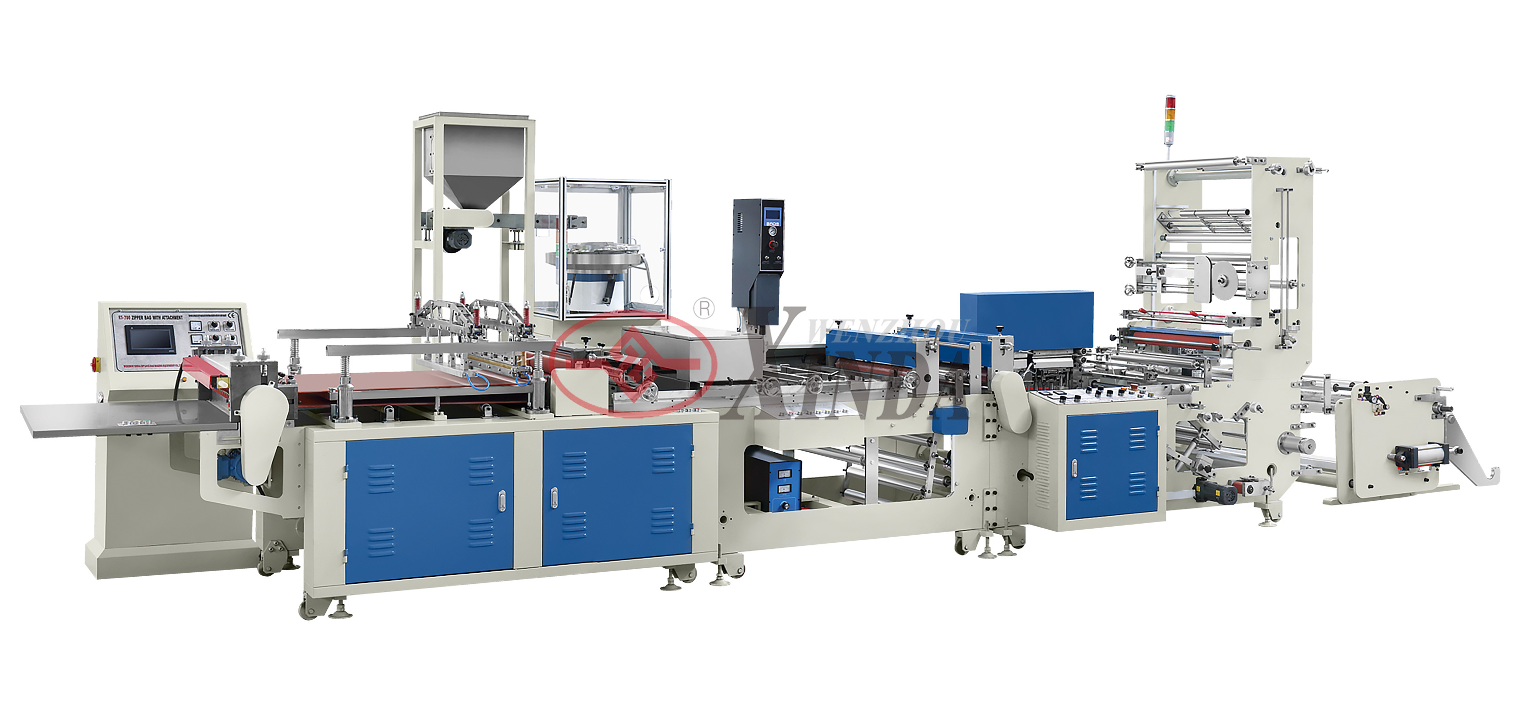 RT-700 BAG MAKING MACHINE WITH ZIPPER ATTACHMENT - Wenzhou Xinda ...