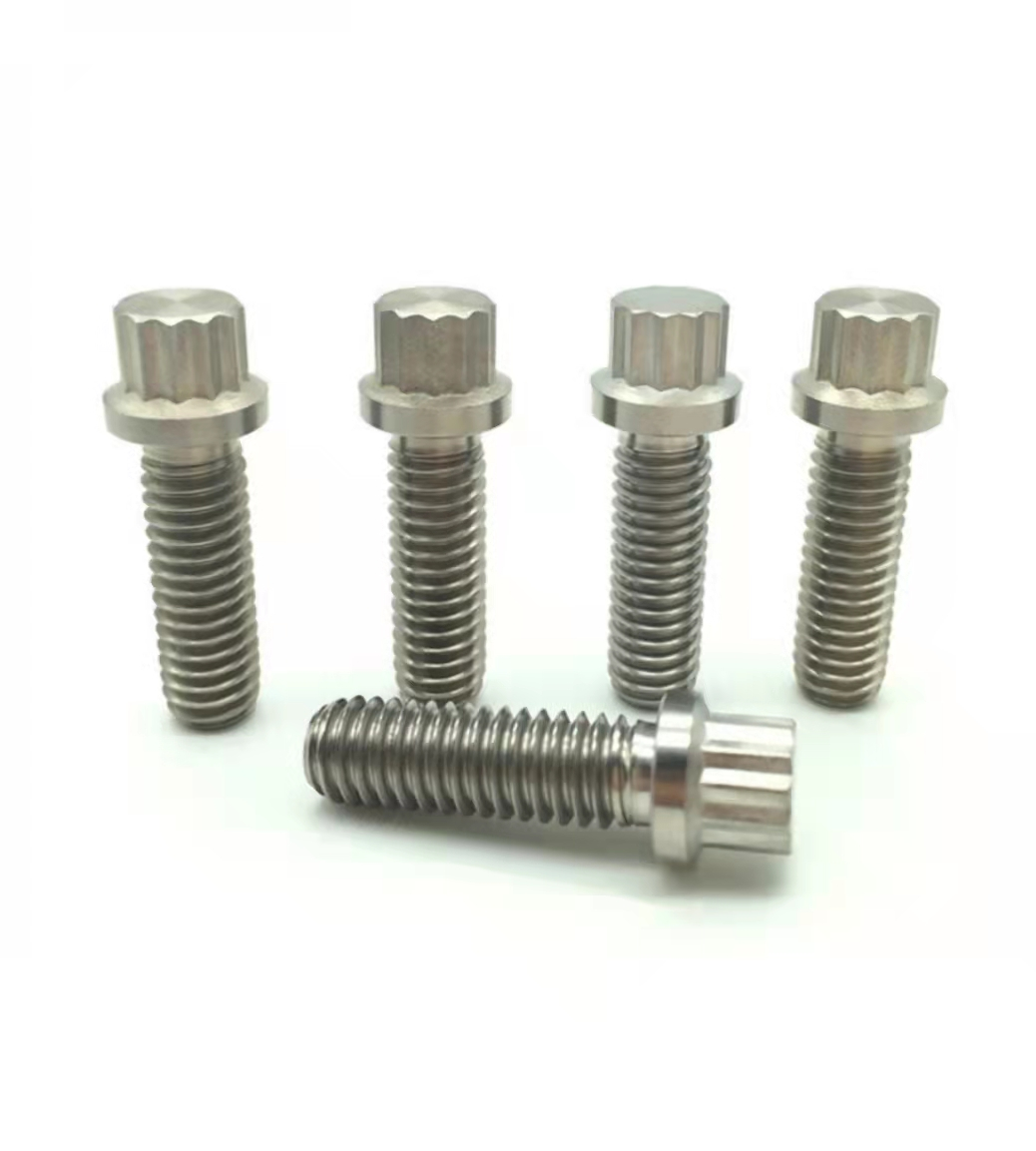 Tittanium 12-Point Flange Head Screws,-