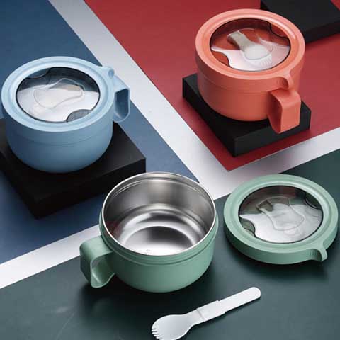 Round stainless steel noodle lunch box-SINOVOE INTERNATIONAL LIMITED