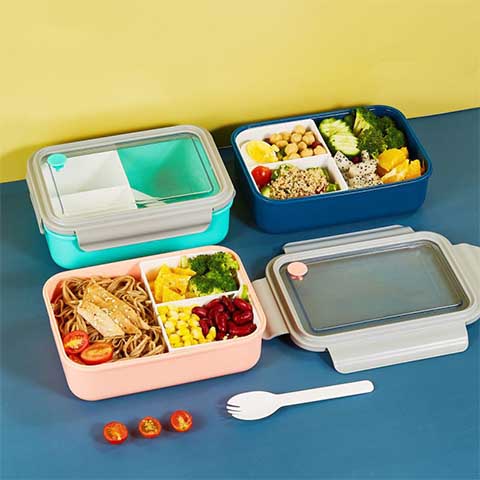 Plastic lunch box with compartment-SINOVOE INTERNATIONAL LIMITED