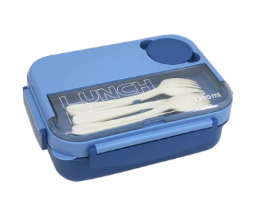 Wholesale Four-compartment Plastic Lunch Box with Plastic Lid and Big ...