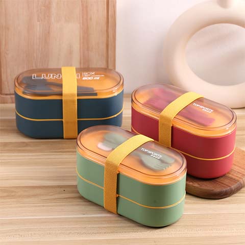 Double layer plastic lunch box-SINOVOE INTERNATIONAL LIMITED