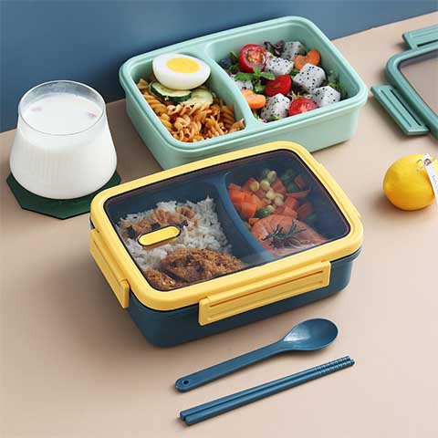 Plastic lunch box with compartment-SINOVOE INTERNATIONAL LIMITED