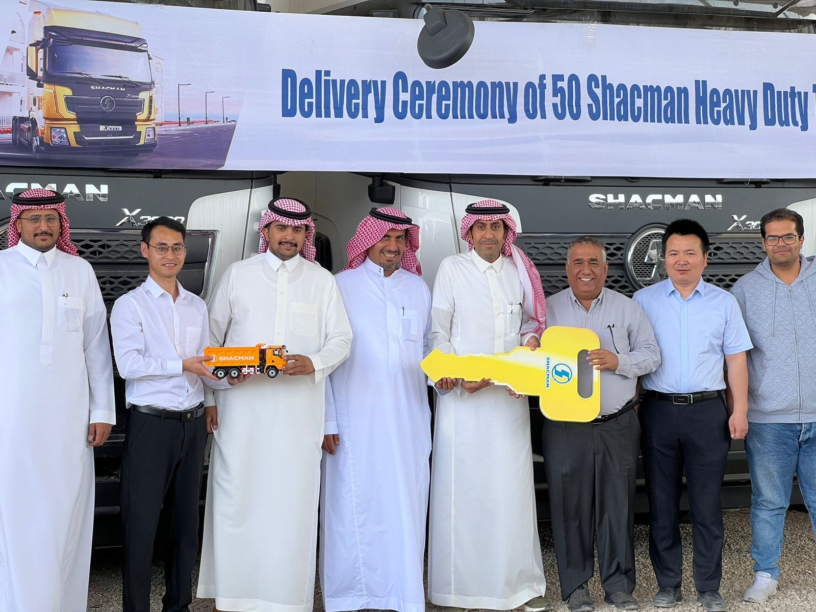 SHACMAN successfully held a product delivery ceremony in the Middle ...