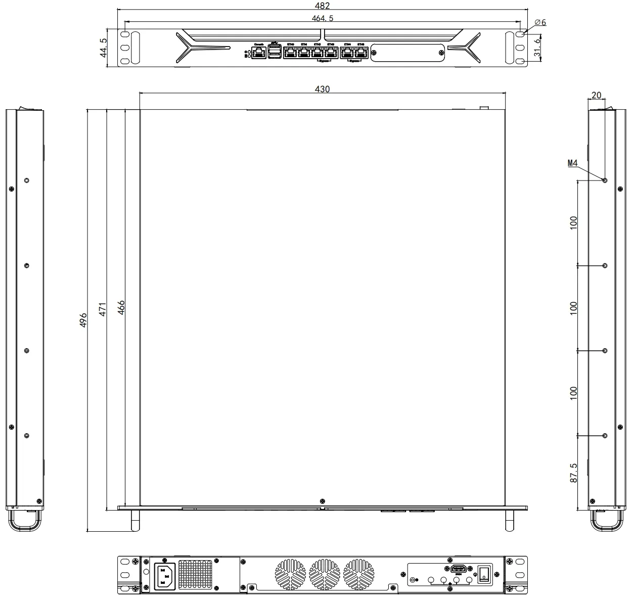 1U Rack Firewall Router Server | Secure Your Network