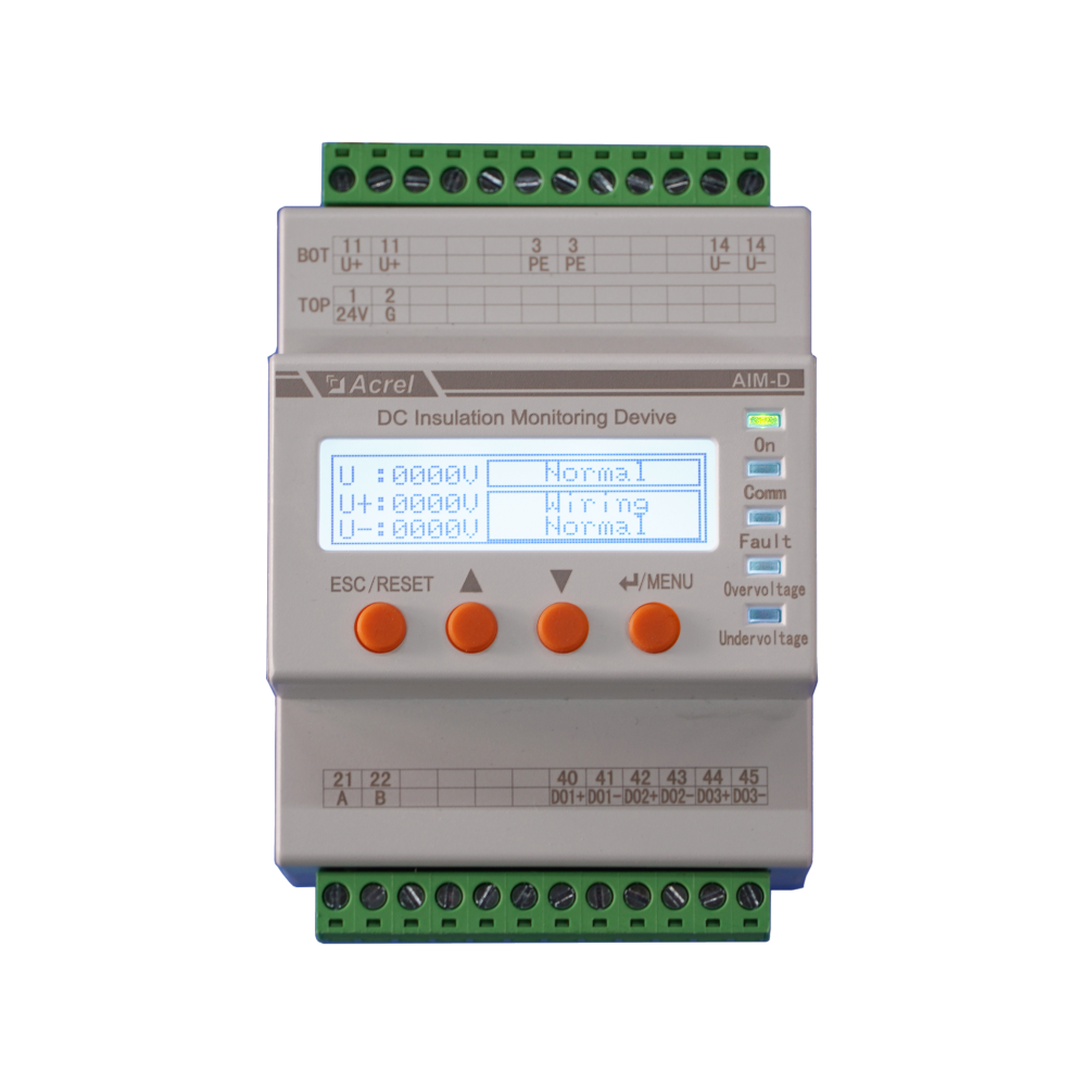 Acrel Aim D100 Th Insulation Monitoring Device For Dc Systems Up To 1000v Wildly Used In