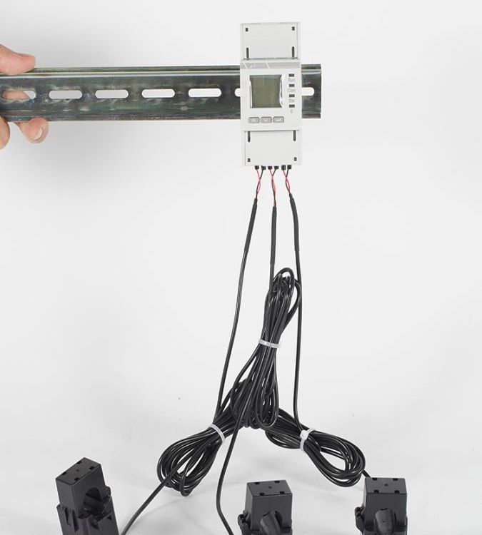 Standard CT three-phase guide rail type energy meter 480V 80A ADL400N ...