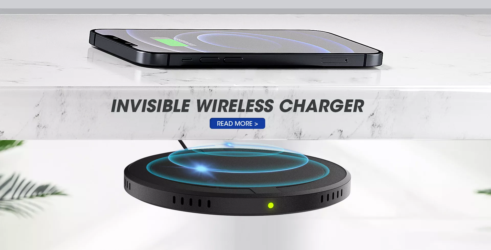 under desk wireless charger, invisible wireless charger, long distance ...