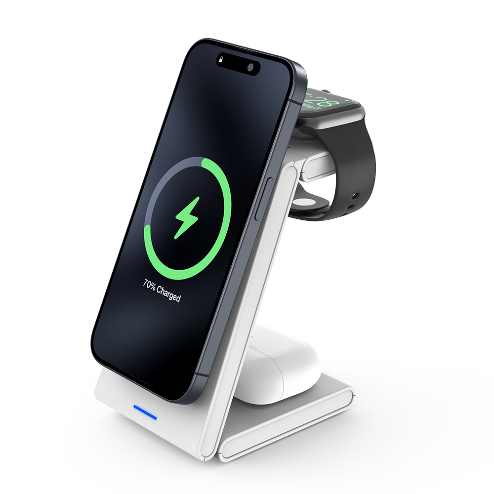 Foldable All in One Wireless Charger: Convenient and Efficient Charging ...